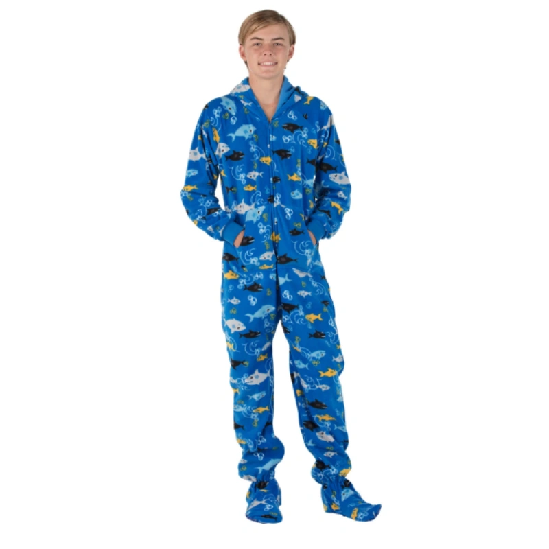 Men's Footie Pajamas - Friendtex - Custom Pajama Manufacturer | OEM ...